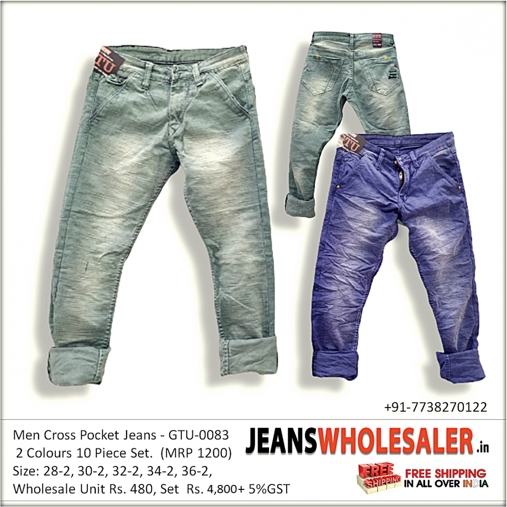 Buy Men Cross Pocket Jeans wholesale prices 499 in India
