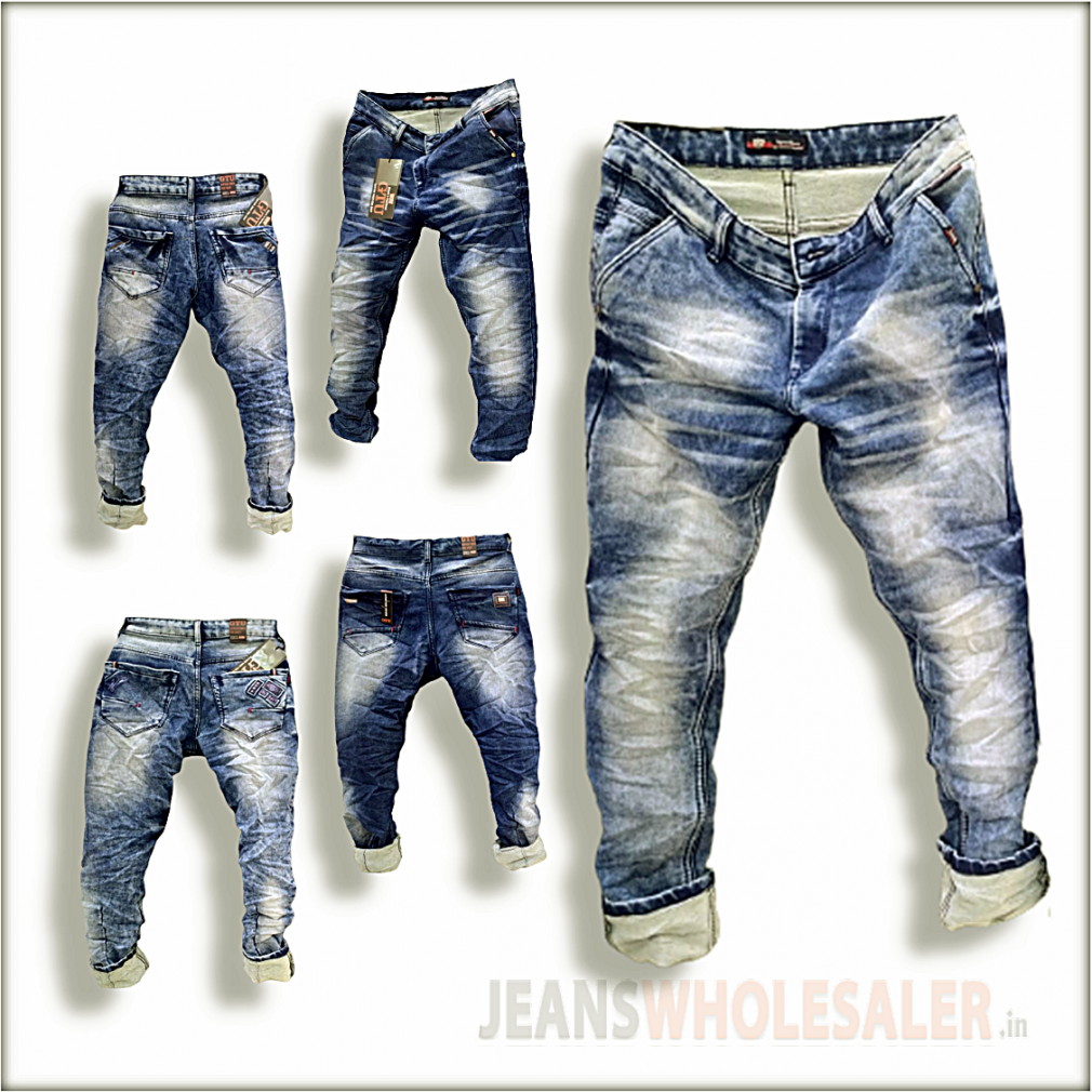 Buy B2b Men Cross pockets Denim Jeans wholesale Rs. 525 in India